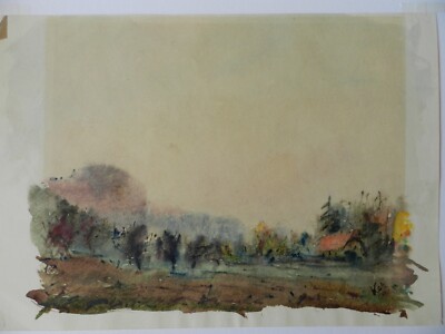 Fritz Ketz Duisburg/Hamborn 1903 - Pfullingen 1983 Aquarell schwäbische ...