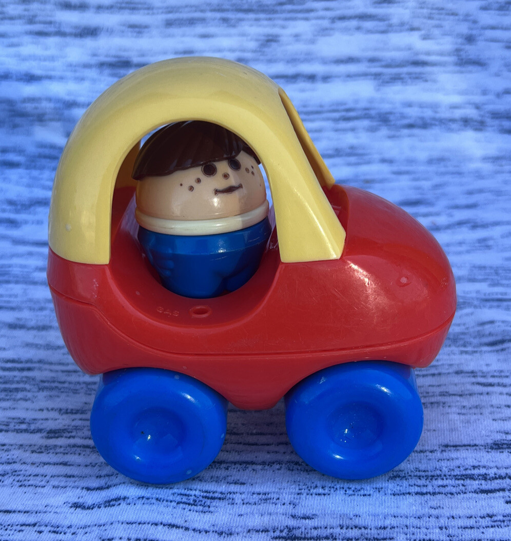 VTG LITTLE TIKES TODDLE TOTS COZY CAR COUPE VEHICLE W/ BOY CHUNKY ...