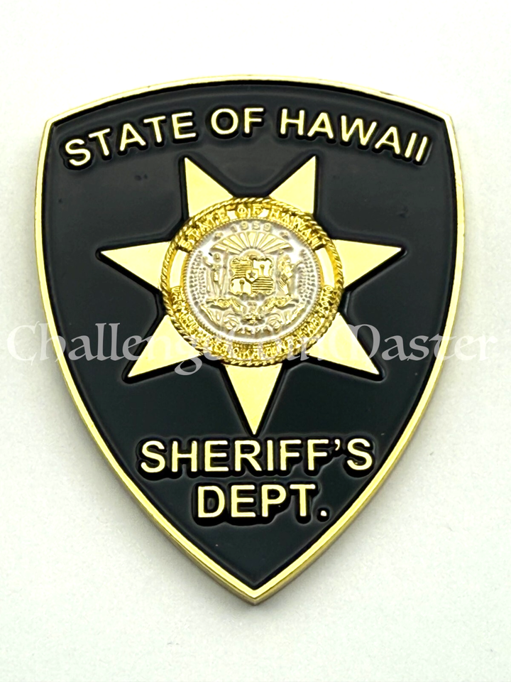 F64 State Of Hawaii Sheriff's Department Police Challenge Coin | eBay