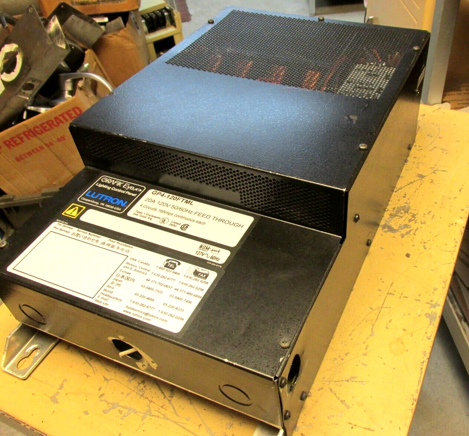Lutron Graphic Eye Lighting Control Panel Cat# GP4-120FTML .. WHS-2-100 ...