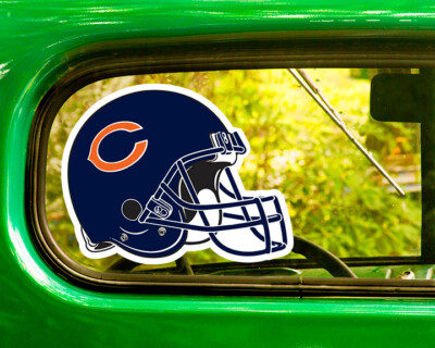 2 CHICAGO BEARS HELMET STICKER Decal Bogo For Car Bumper 4x4 Laptop ...