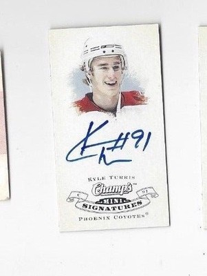 2008-09 Mini Signatures autographed hockey card Kyle Turris, Phoenix ...
