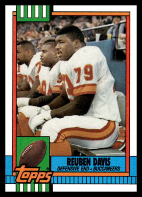 1990 Topps Reuben Davis #413 Tampa Bay Buccaneers Football Card | eBay