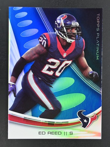 2013 Topps Platinum #96 Ed Reed Sapphire Houston Texans | eBay