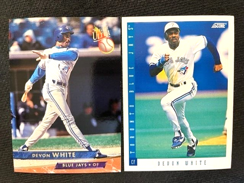 MLB - Devon White 1993 Fleer Ultra & 1993 Score Baseball - Blue Jays | eBay