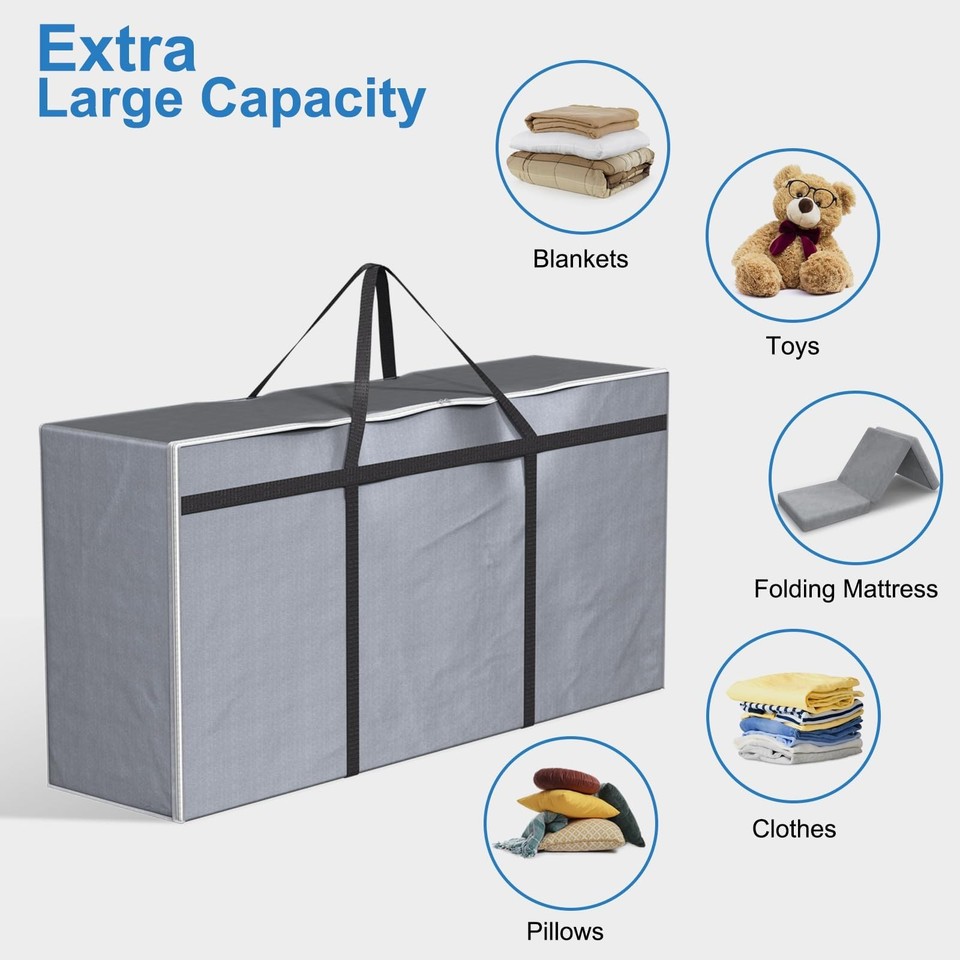 Folding Mattress Storage Bags, Heavy Duty Oxford-Cloth Carry Case for ...