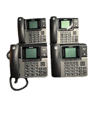 Motorola ML1100 SET OF 4 4-Line Corded Desk Phones - 1 BASE & 3 ...