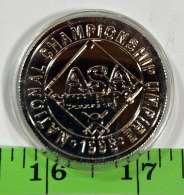 1998 Amateur Softball Association National Championship Umpire Coin w ...