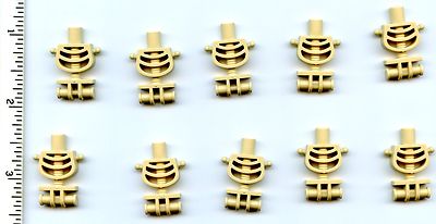 LEGO x 10 Tan Torso Skeleton, Thin Shoulder Pins NEW 2254 | eBay