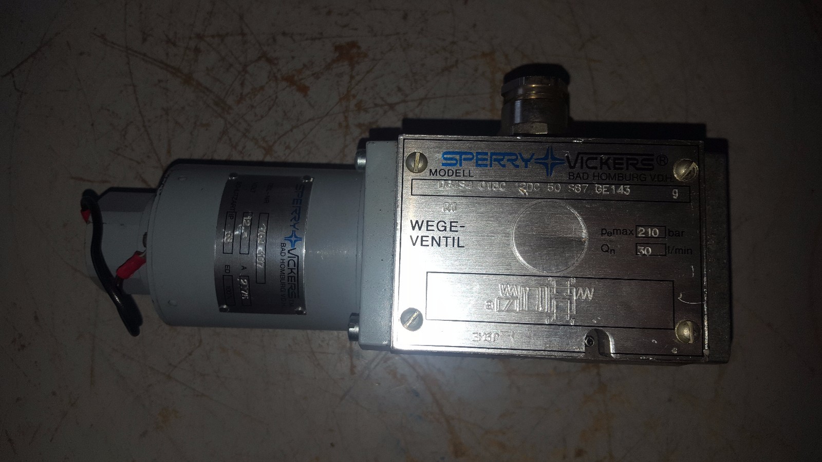 Sperry Vickers Directional Valve, DG4S4 018C 12DC 50 S87 GE143 | eBay