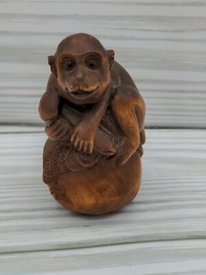 Netsuke - Monkey Signed