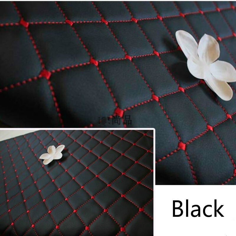 Thick PU Leather Fabric Embroidered Sponge Quilted Car Interior DIY ...