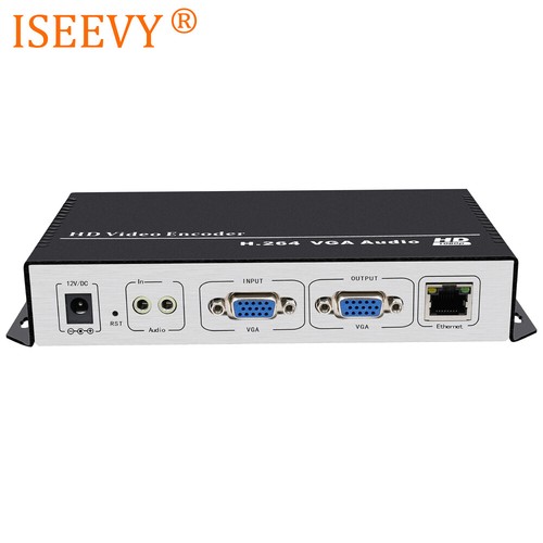 ISEEVY H.264 VGA Video Encoder VGA to IP Live Streamer with RTMP RTSP ...