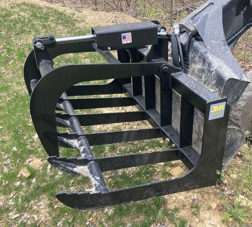 New 48" Root Grapple Skid Steer/Tractor Brush Bucket -Bobcat, Case, Cat ...