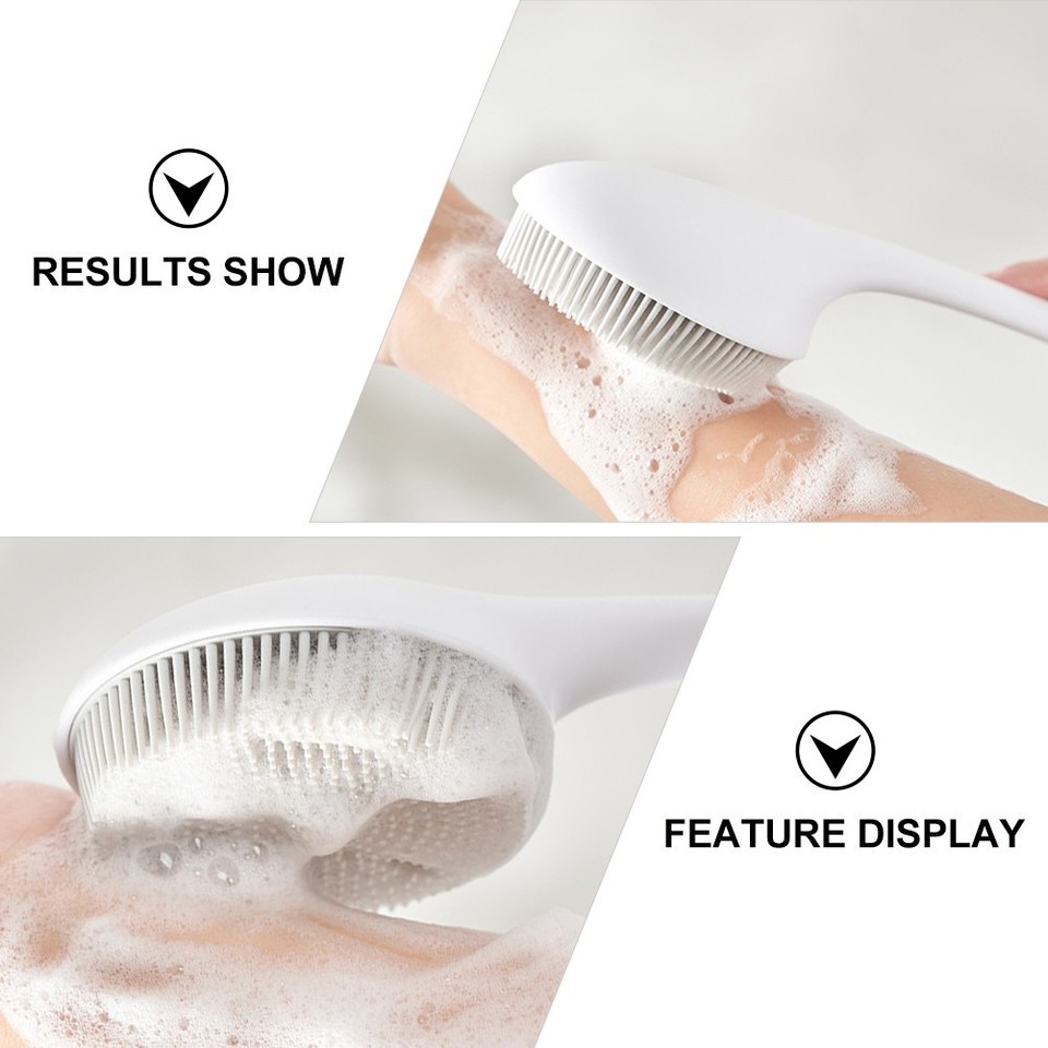 Skin Exfoliator Scrubber Shower Back Massage Brush Bath Silicone | eBay ...
