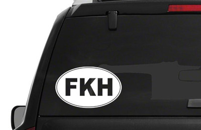FKH F Kamala Harris Die Cut Vinyl Decal Window Sticker Pro Trump ...