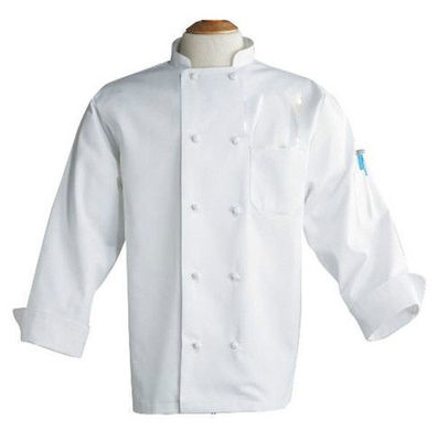 White Chef Coats, Size 4XL, Knot Buttons, 100% Cotton, Long Sleeves ...