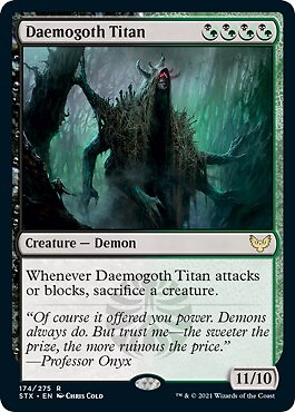 Daemogoth Titan Strixhaven: School of Mages Foil for sale online | eBay