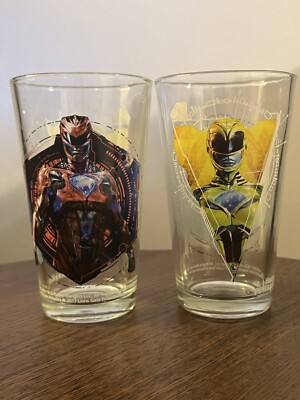 Power Rangers Glasses Set of 2 by Zak! Designs 16oz Glass 2017 | eBay