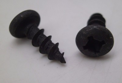 1000! Quadrex Screws Square Drive Phillips Pan Head #6 x 7/16" Black ...