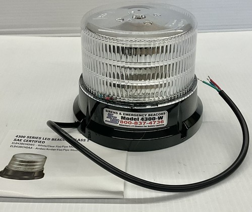 Sound Off Signal Led Beacon Permanent Mount White | eBay