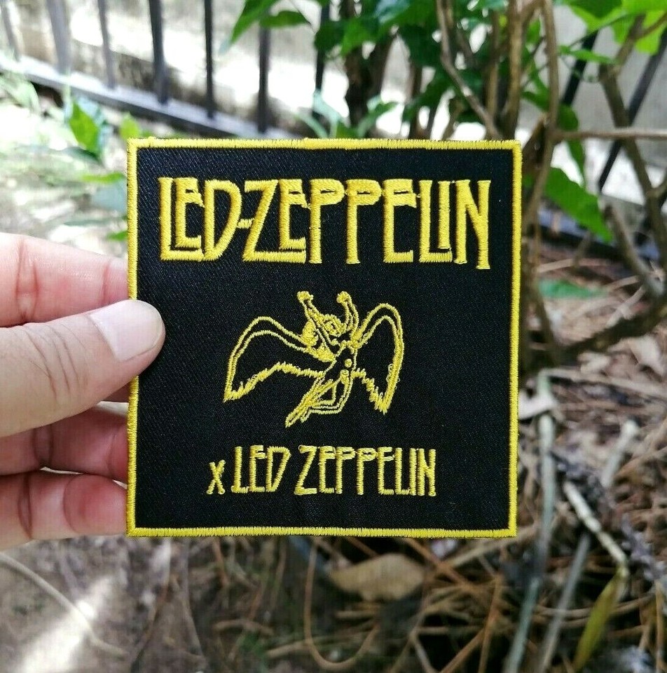 Led Zeppelin Band Music Logo Rock Wing Man Badge Embroidered Iron on ...