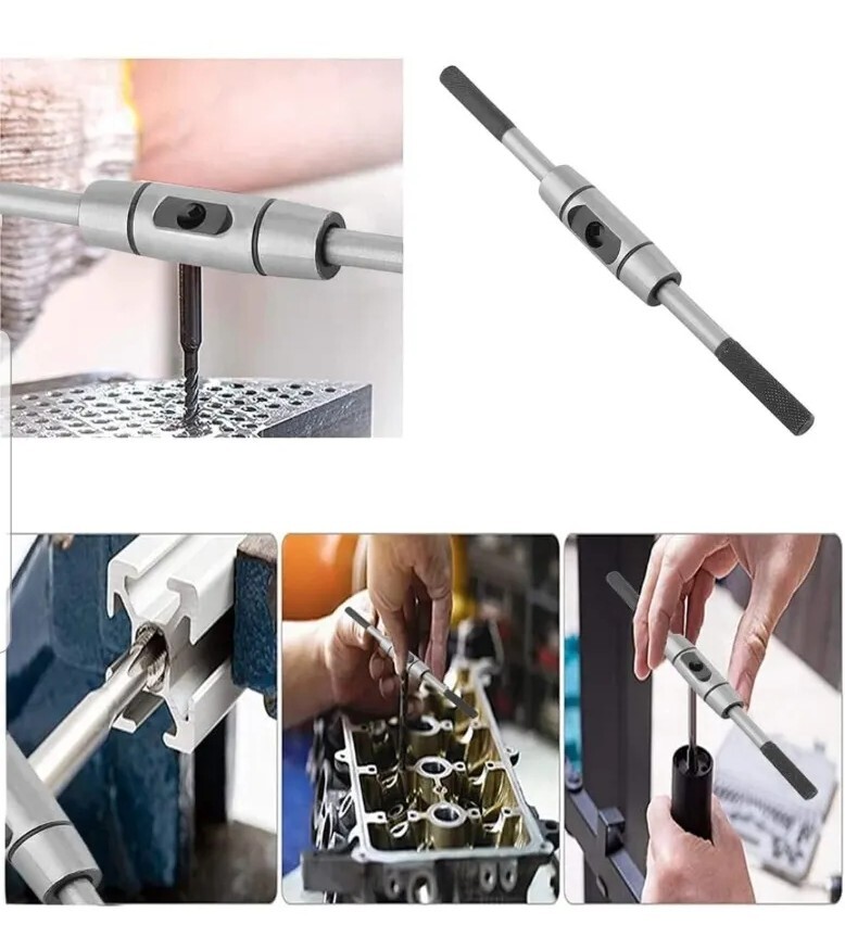 Tap Wrench Handle M6-M14 Adjustable Bar Taps Holder Tap Reamer Wrench ...