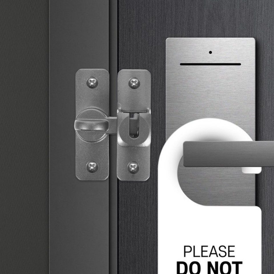Flip Door Hardware Heavy Duty Gate Latches Cabinet Lock Bathroom | eBay ...