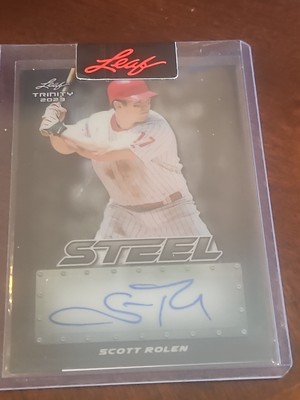 scott rolen signed card autographed one of one out 1/1 auto signature ...