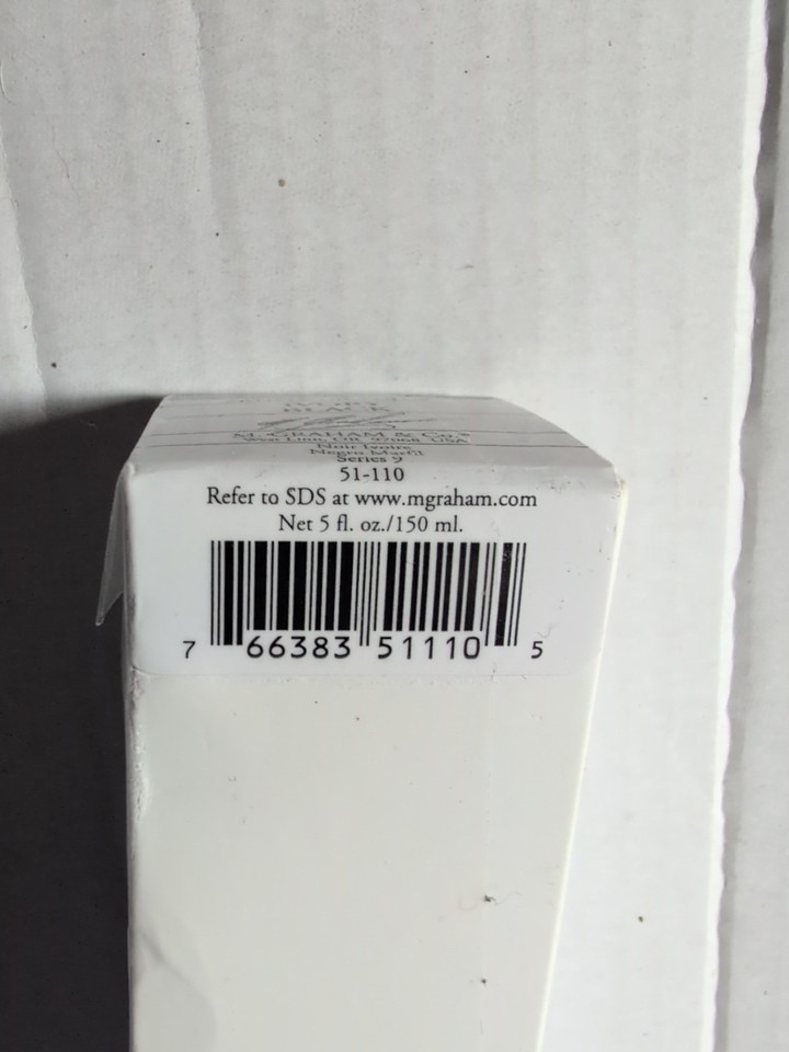 M. Graham Artists' Oil Paint Ivory Black 51-110 Series 9 5fl oz NIB Lot ...