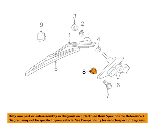 CHRYSLER OEM Wiper Washer-Liftgate Tailgate Hatch-Motor Rivet 6507828AA ...