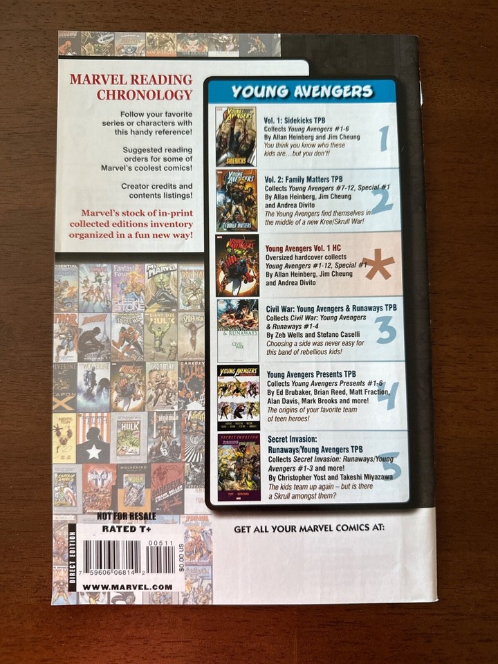 Marvel Reading Chronology 2009 #1 One-Shot (Marvel, 2009) Promo Titles ...