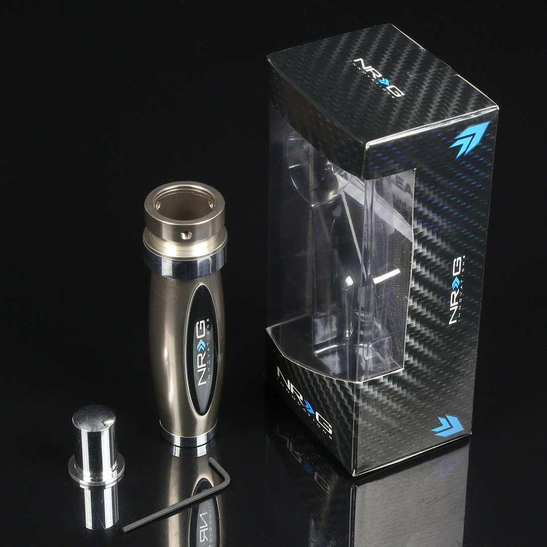 NRG UNIVERSAL ALUMINUM EMERGENCY HAND BRAKE HANDLE E-BRAKE GRIP COVER ...