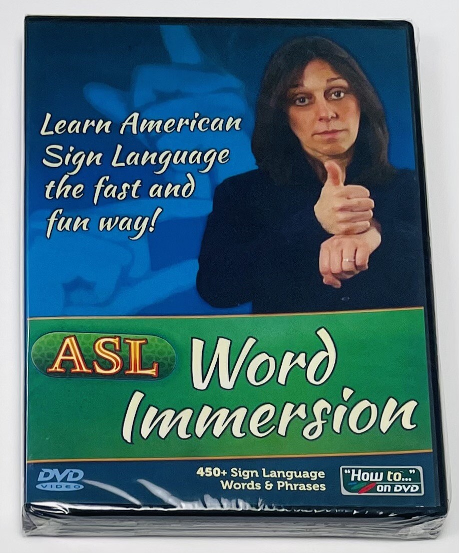 Learn American Sign Language 3 DVD Bundle ASL Word Immersion Phrases ...
