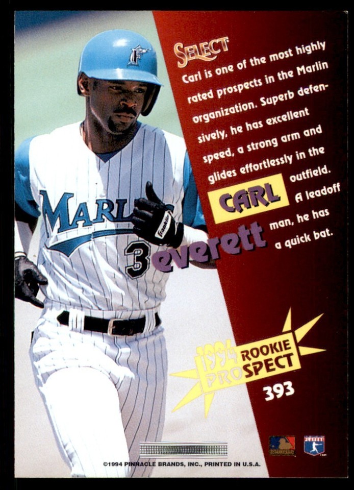 1994 Select #393 Carl Everett Rookie | eBay