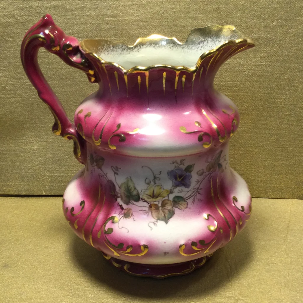 Rare Antique Haynes Pottery Pink Pitcher Lorraine Style Baltimore ...