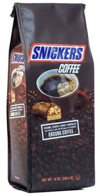 Snickers Caramel Peanut Nougat & Chocolate Flavored Ground Coffee - 10 ...