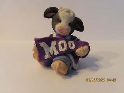 ENESCO MARY'S MOO MOOS PURPLE White CHEERLEADER 298018 | eBay