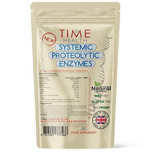 Time Health Ltd Systemic Proteolytic Enzymes Complex - 60 Capsules for ...
