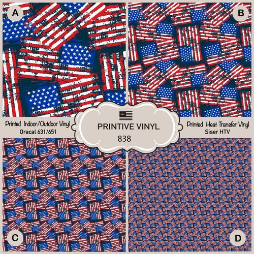 American Flag Patterned HTV, Siser HTV, Printed HTV, Adhesive Vinyl 838 ...