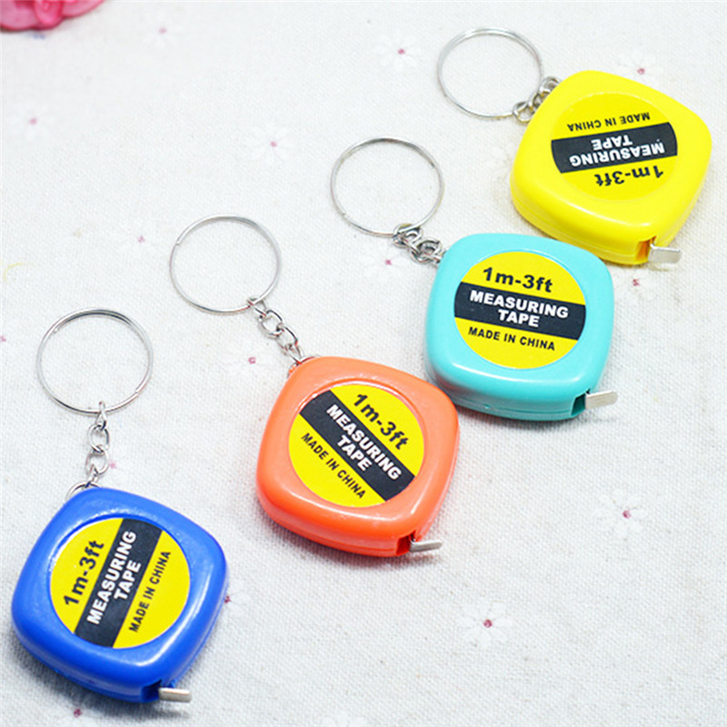 2X Easy Keychain Retractable Ruler Tape Measure Small Mini Portable ...