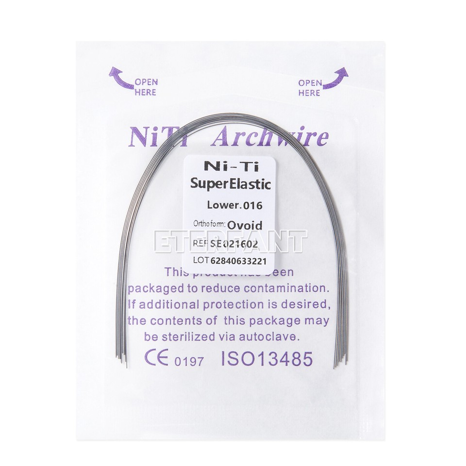 30Packs ETERFANT Dental Ortho Super Elastic NiTi Arch Wire Round Ovoid ...