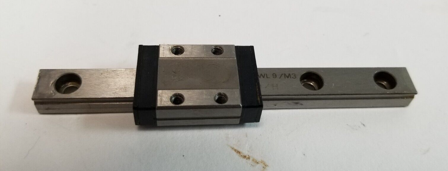IKO LWL9/M3 A7B Linear Guide Ball Bearing Rail 9.5cm long with 1 of ...