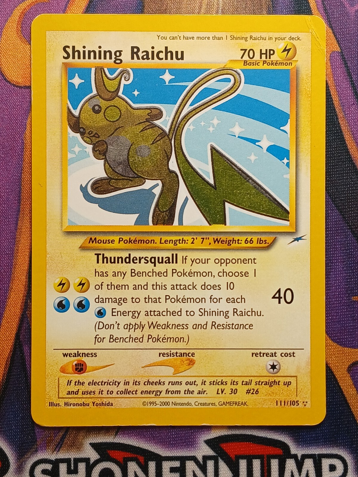 Shining Raichu - 111/105 - Neo Destiny - Secret Rare Holo - Vintage ...
