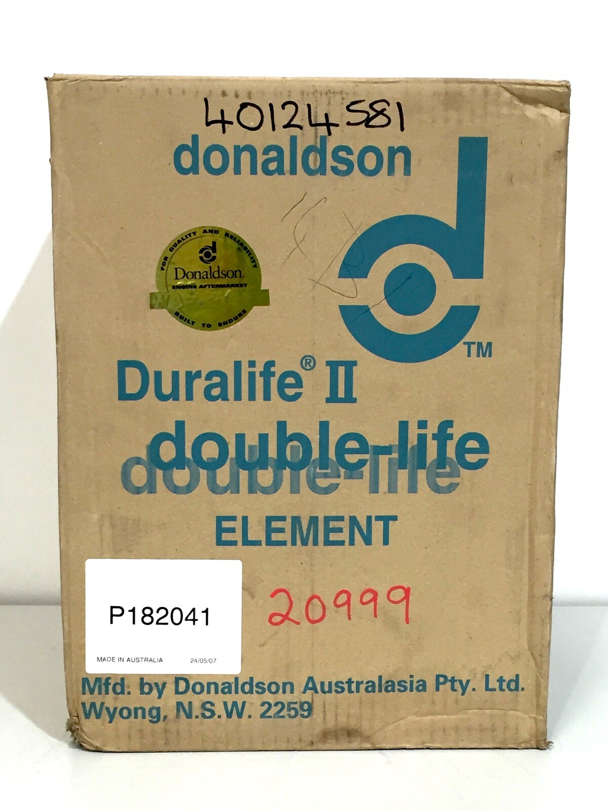 Donaldson P182041 Air Filter Duralife II Double-life Element Primary ...