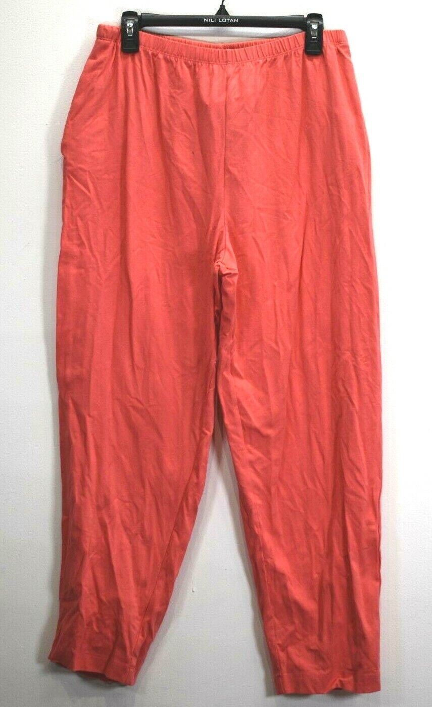 Susan Graver Style Womens Elastic Waist Slash Pocket Casual Stretch ...