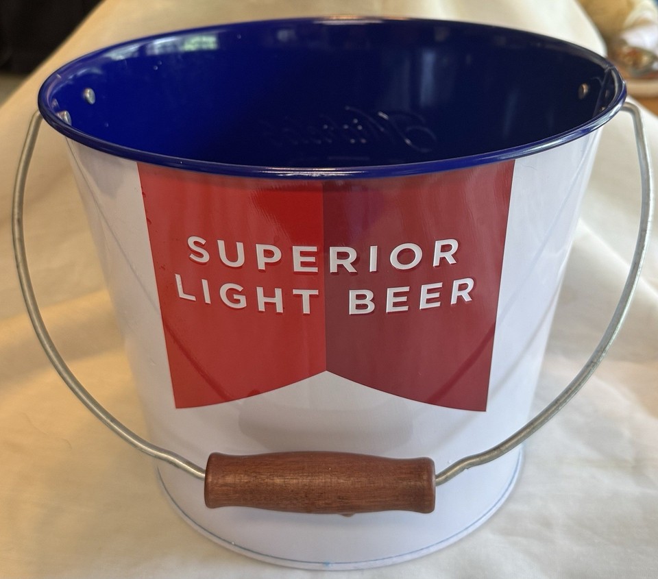 Michelob Ultra Metal Ice Beer Bucket Swing Handle Embossed Lettering | eBay