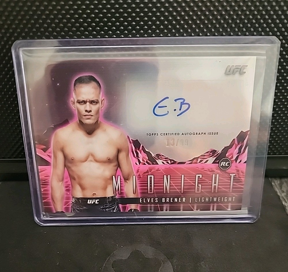 Elves Brener 2024 Topps Midnight UFC #HS-EBR Horizon Signatures Price ...