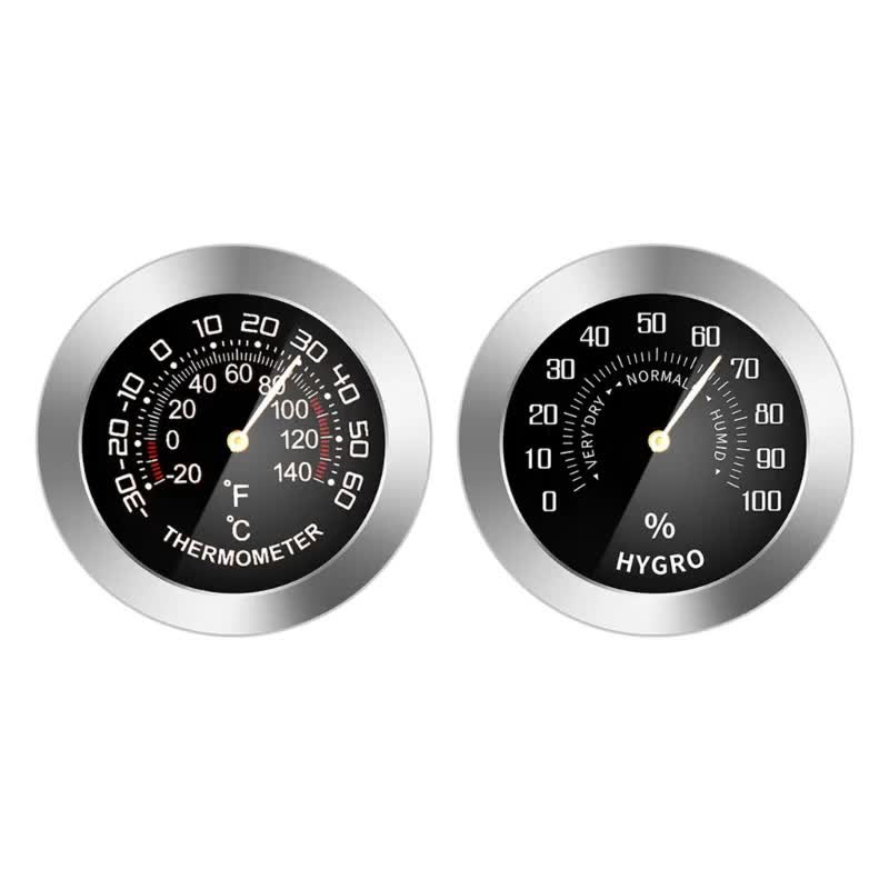 Meter Analog Thermometer / Hygrometer Car Temperature Humidity Detector ...