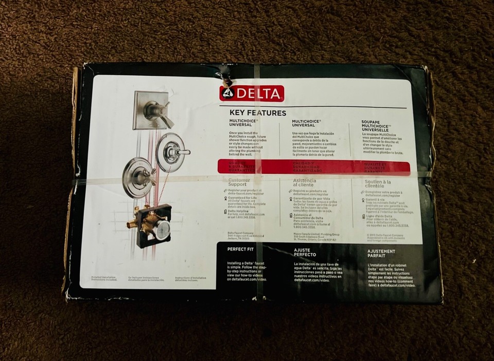 Delta shower valve trim kit Classic 132900 Complete Kit With Shower ...